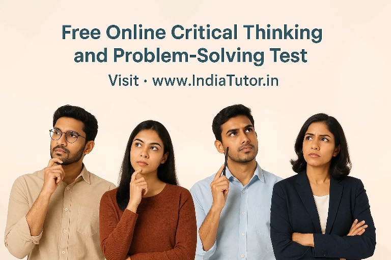 Critical Thinking and Problem‑Solving Test - India Tutor - Learn Teach Grow